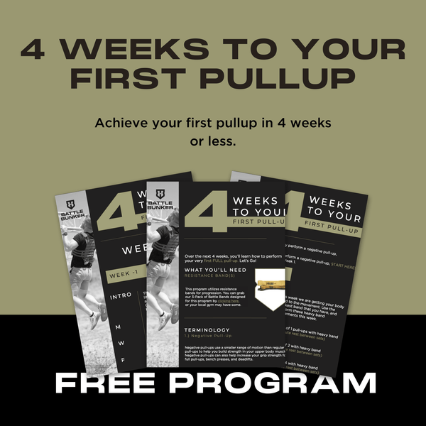 4 Weeks to Your First Pull-Up Program (Free Download) – The Battle Bunker Shop